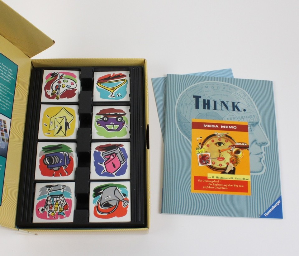 4x Ravensburger Think - Mindpack, Mindcoach, Memo, Gehirnpotenzial (457-5 II8) | eBay.de