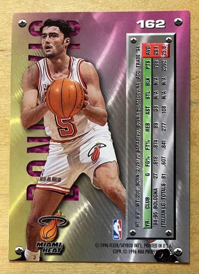 Sasha Danilovic Rookie 1995-96 Fleer Metal #162 Miami Heat NM-MT+ | eBay