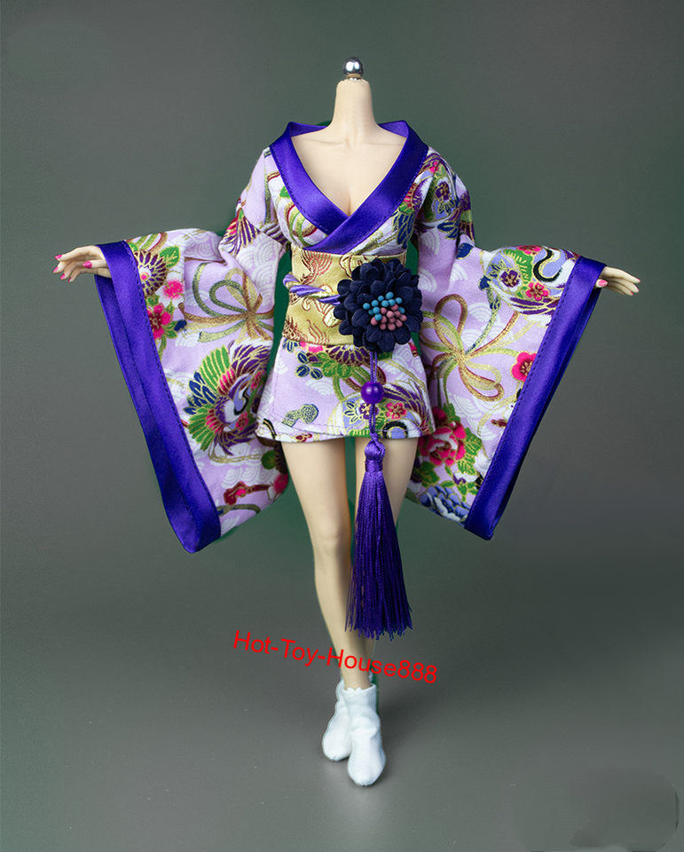 1/6 Japanese Long / Short Bathrobe Kimono Clothes Fit 12" TBL Action ...