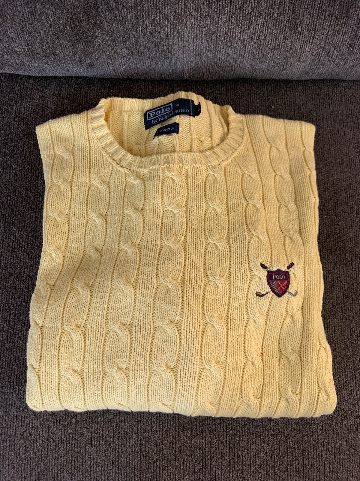 vtg polo ralph lauren RN 41381 100% Cotton Yello Long Sleeve Men’s ...