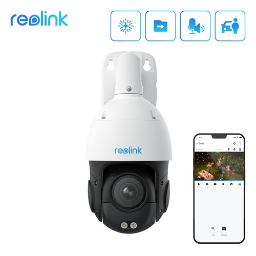 Reolink 4K PoE Security Camera 16X Optical Zoom PTZ Auto Tracking RLC ...