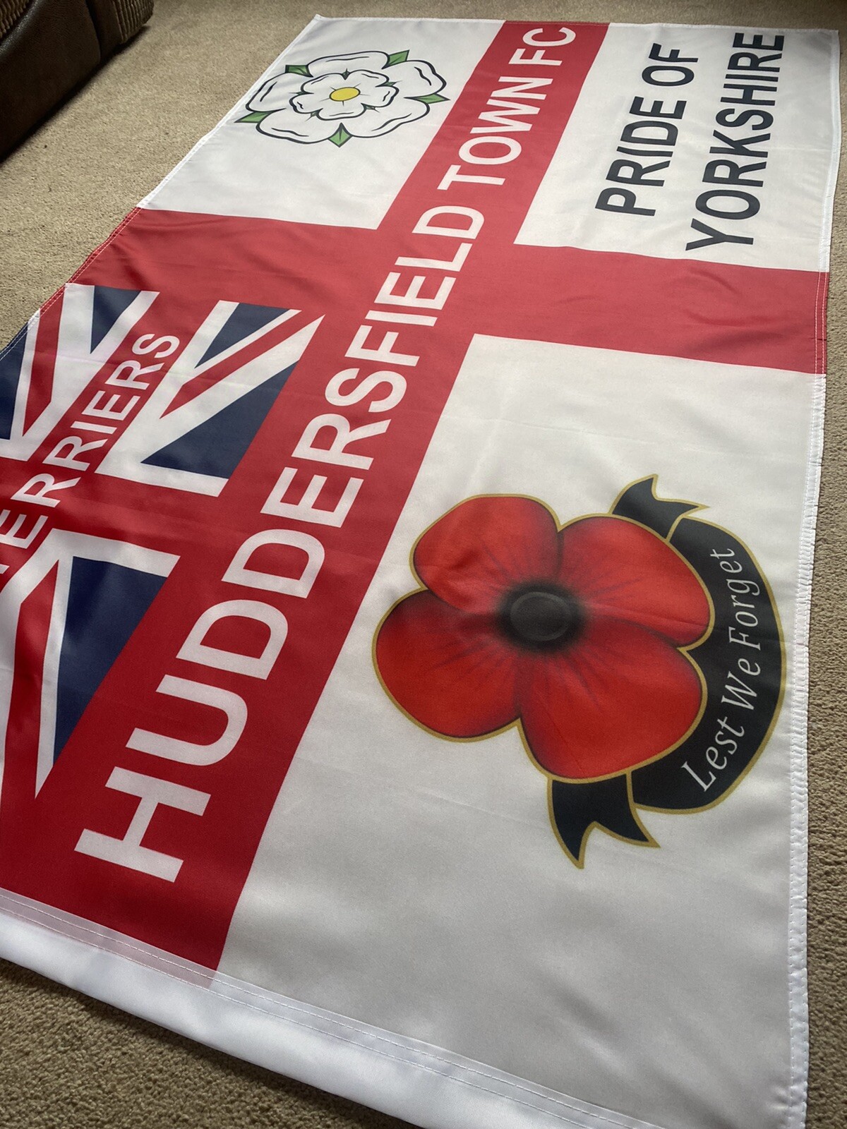 Huddersfield Town Fc Flag 5ft by 3ft -Huddersfield Flag Brand New ...