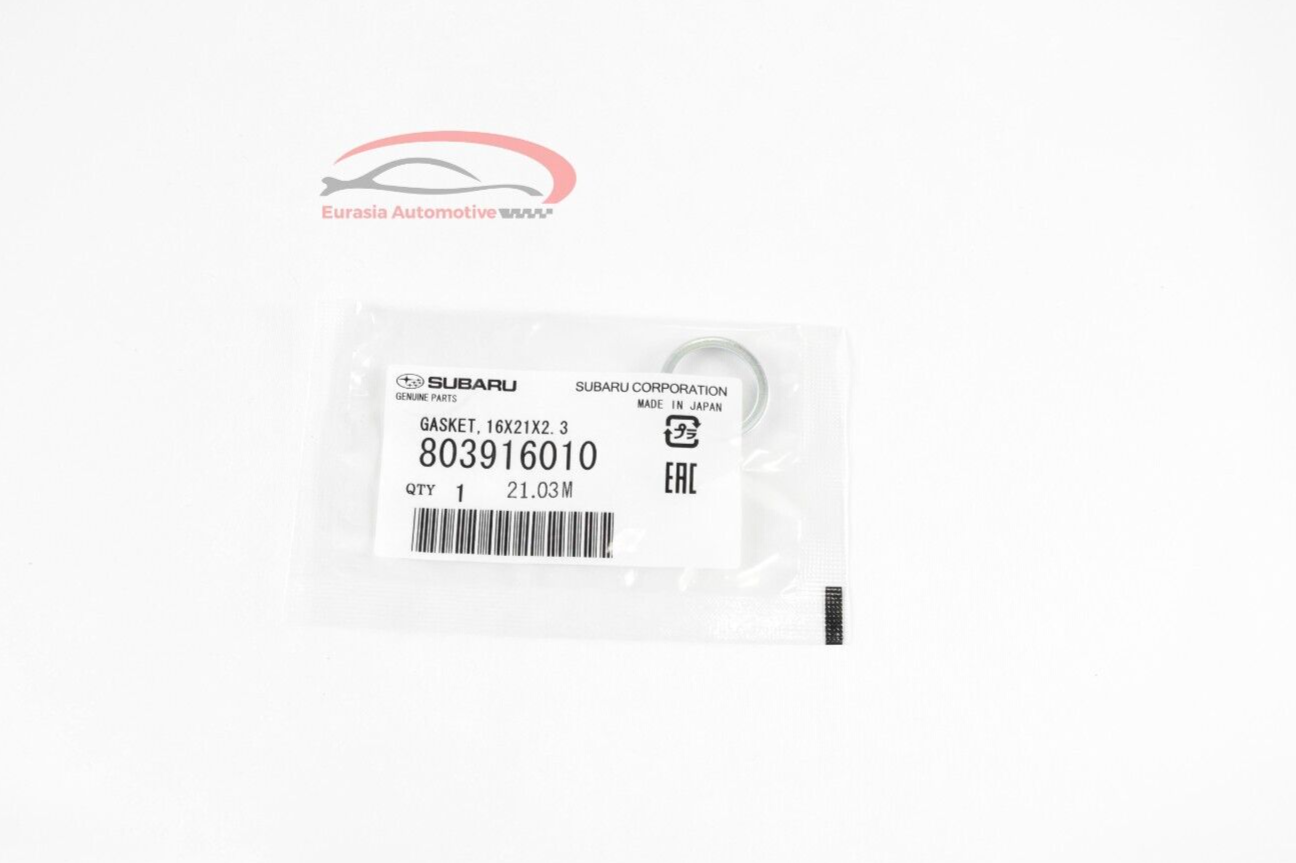 Genuine Subaru 2010-2022 Engine Oil Pan Drain Plug Gasket 803916010 OEM ...