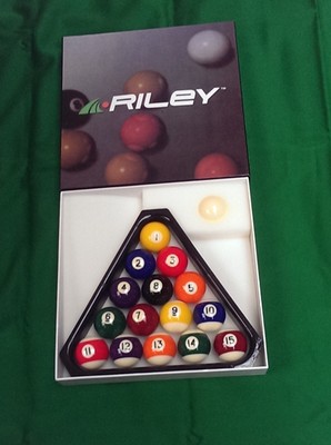 Riley Aramith 1 7/8" Spots Stripes Pool Balls.Pool Snooker table balls ...