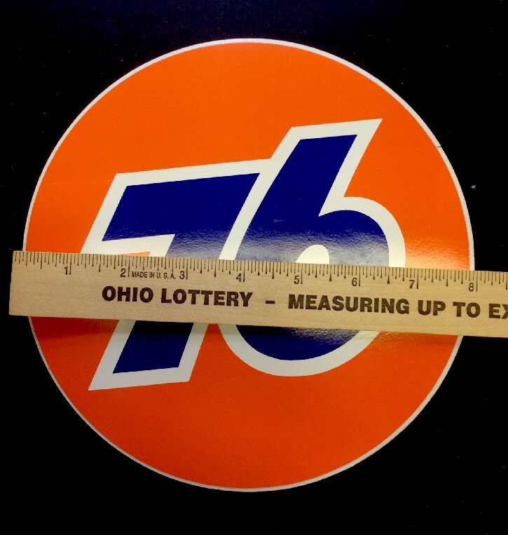 8 " Inch Round Union 76 Gas Station Gasoline Oil Decal Sticker Original ...