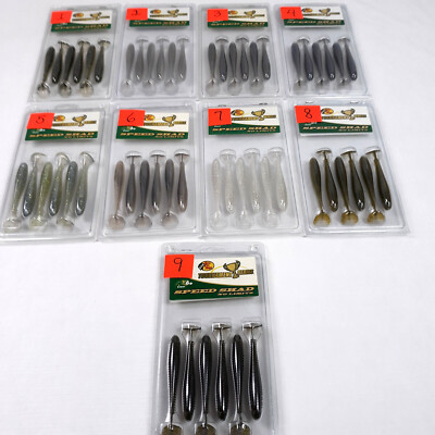 Bass Pro Shops Tournament Series 3.8" Speed Shad, 6 Count, Swim Bait ...