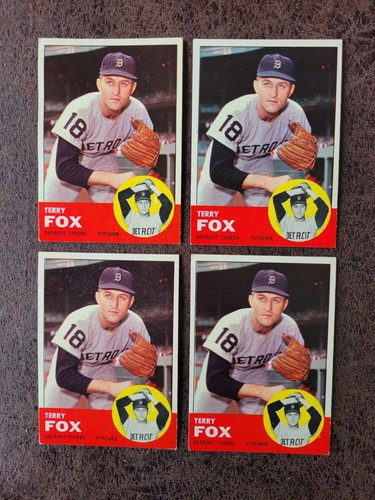 PICK 1 - 1963 Topps Baseball Terry Fox #44 - Detroit Tigers - Mid to ...