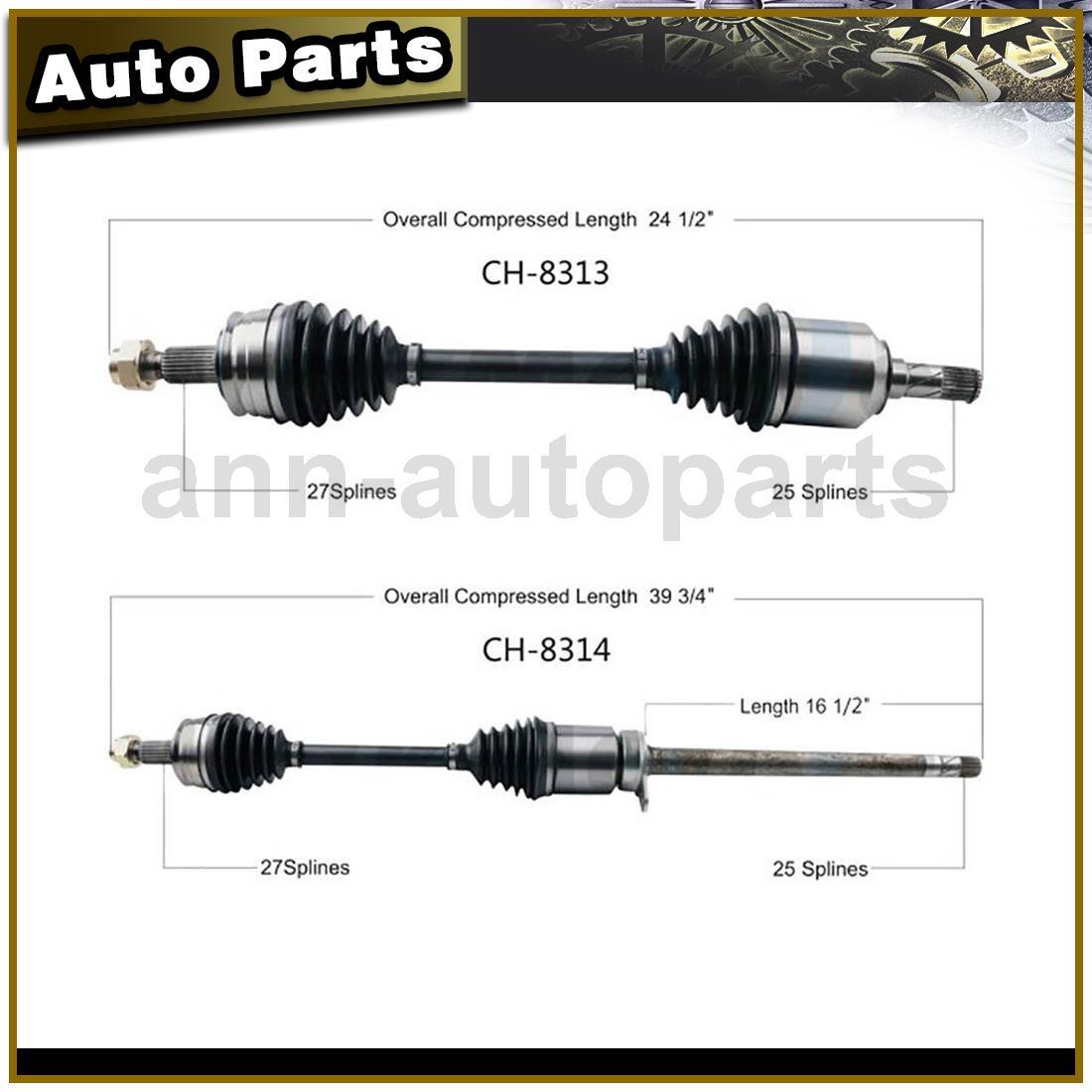 CV Axle Shaft TrakMotive Front Left Front Right 2PCS For 2013-2016 ...