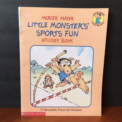 Vtg 80s Mercer Mayer LITTLE MONSTER’S SPORTS FUN Sticker Book 1984 ...