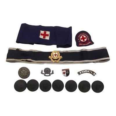 Job Lot Of British Red Cross Items Including Badges And Patches WW2 And ...