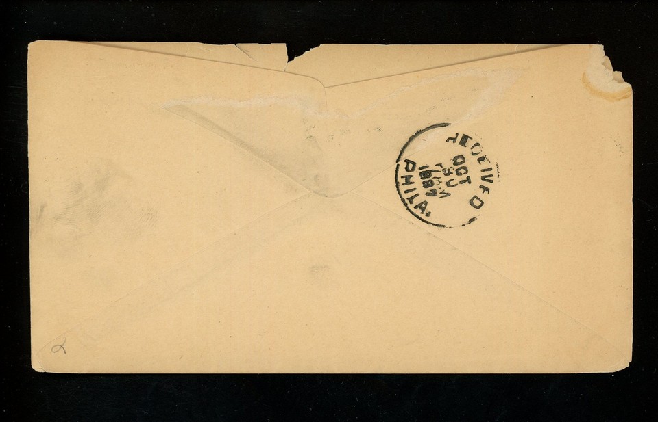US Postal History #213 Banknote CC Arkansas Land Loan 1887 Newton KS to ...
