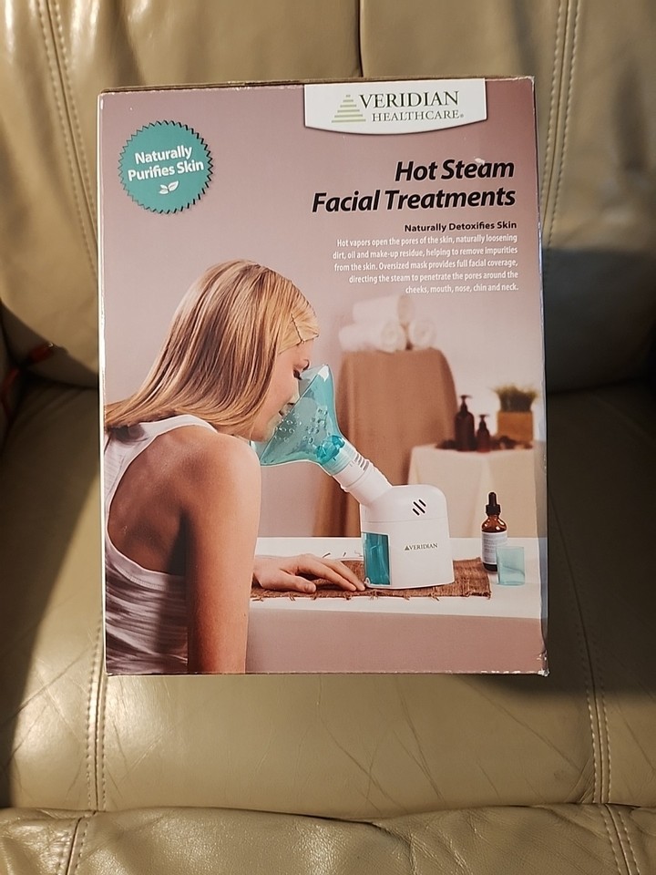 VERIDIAN STEAM INHALER RESPIRATORY VAPOR THERAPY COUGH RELIEF FACIAL ...