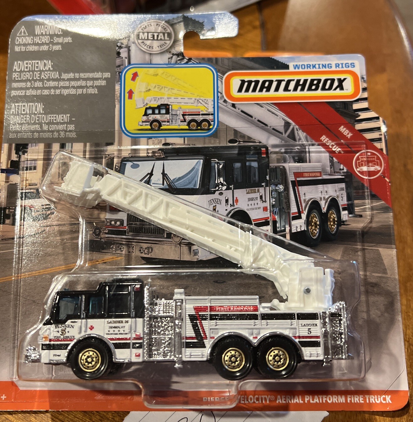 Matchbox Working Rig 2019 Pierce Velocity Aerial Platform Fire Truck | eBay