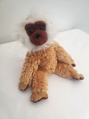 Toys R Us Animal Alley Monkey Plush Stuffed Animal Small Tan Brown ...