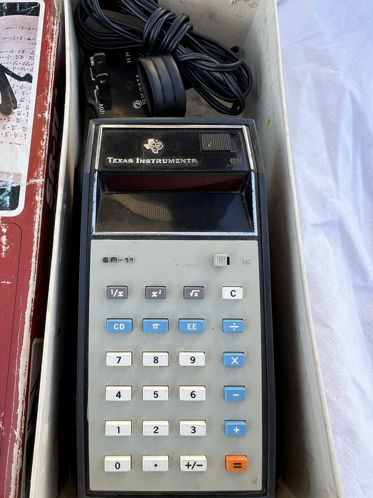 Texas Instruments Calculator SR-11 Electronic Slide Rule, Case, Manual ...