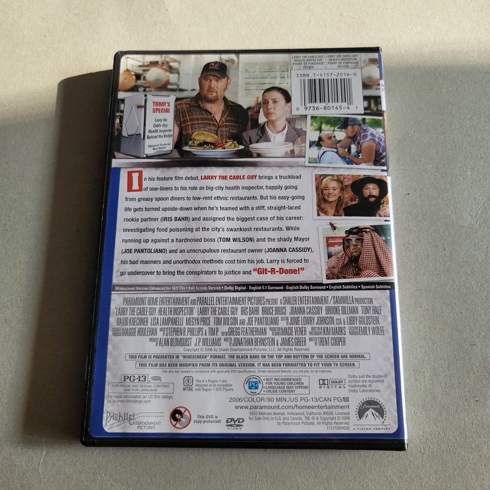 Larry The Cable Guy: Health Inspector (DVD 2006) 97368014541| eBay