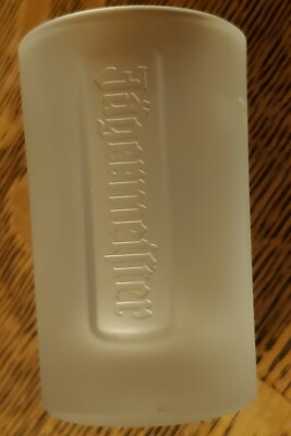 Jagermeister Frosted Shot glass - Heavy Base..Lettering engraved on ...