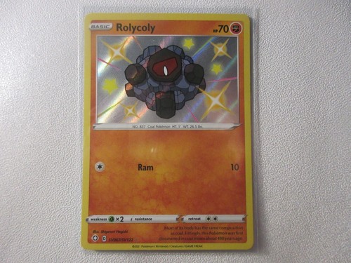 Shiny Rolycoly Shining Fates Pokemon Card NM | eBay