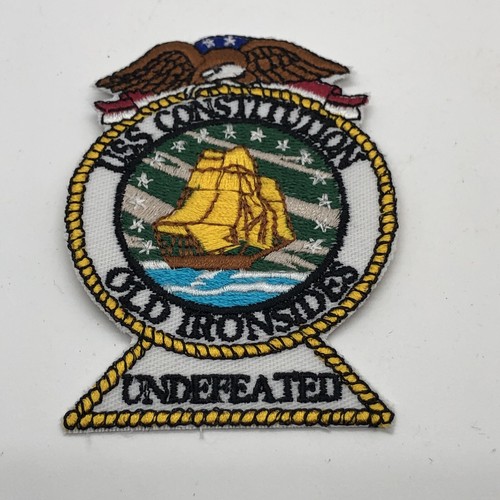 USS Constitution Old Ironsides Undefeated Patch Boston MA Naval History ...
