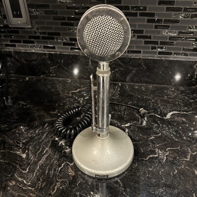 The Astatic Corp. Model D-104 Lollipop Microphone w/T-UG8 Stand CB Ham ...