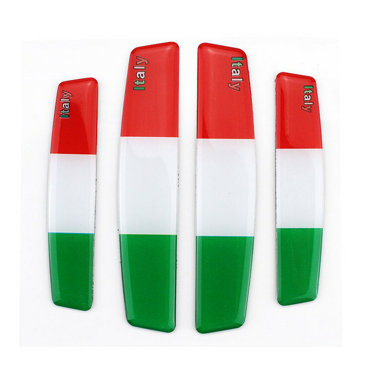 4PCS IT Italy Badge AR DOOR BUMPER STRIP Decal Emblem Sticker For IT ...