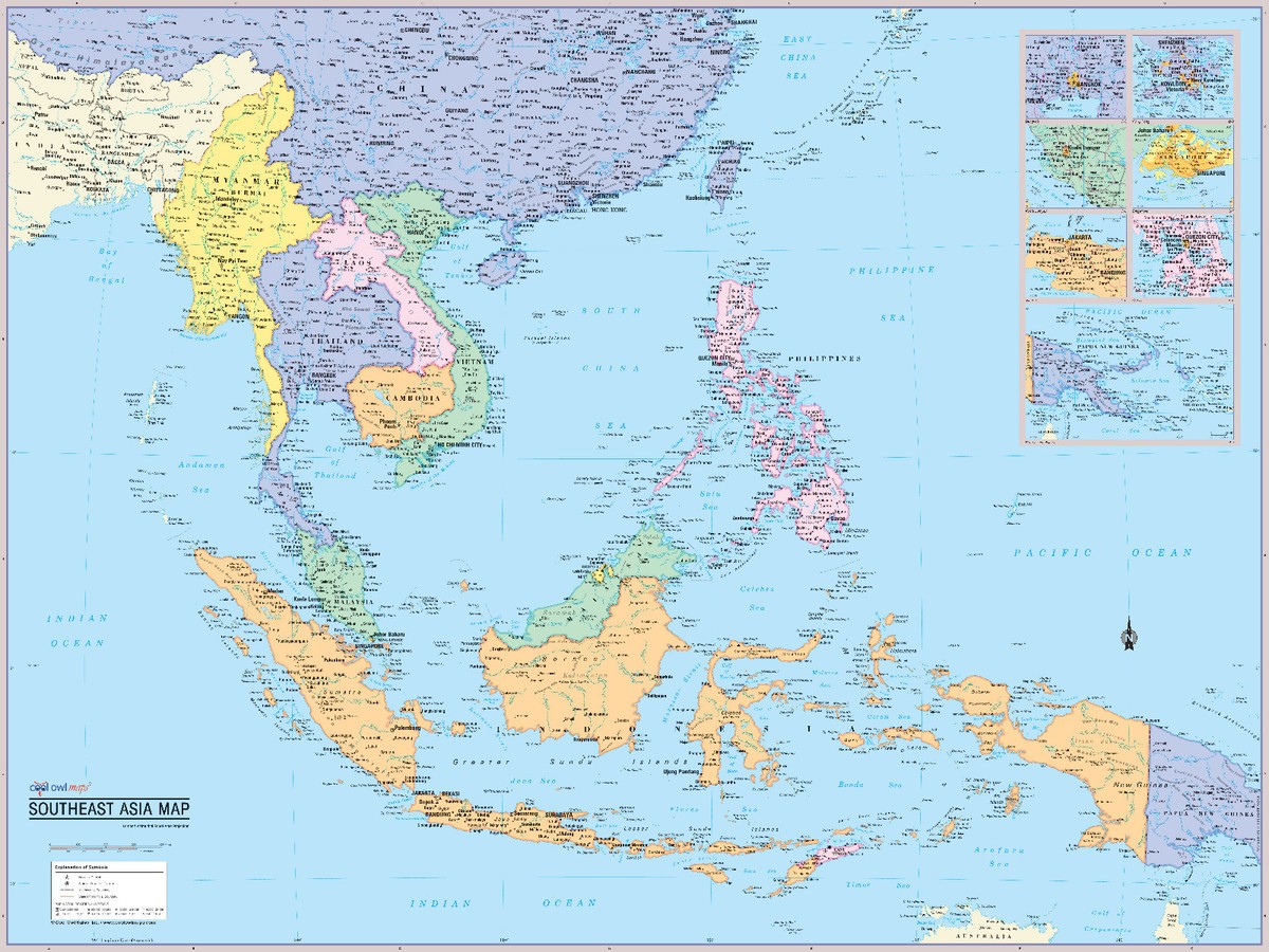 Louse Asia Map