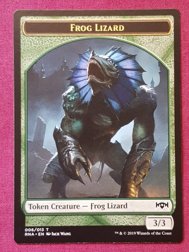 Magic The Gathering RAVNICA ALLEGIANCE FROG LIZARD token card MTG | eBay