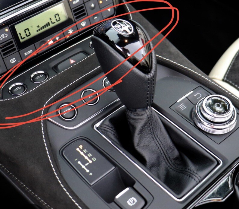 OEM Maserati Granturismo Coupe MC Center Dash Switch Trim CARBON FIBER ...