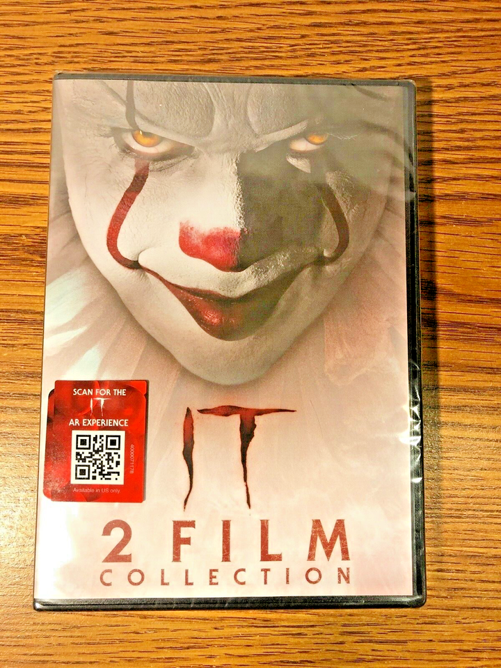 It 2 Film Collection DVD 1 & 2 Movie Set Stephen King Horror 2017 2019 ...