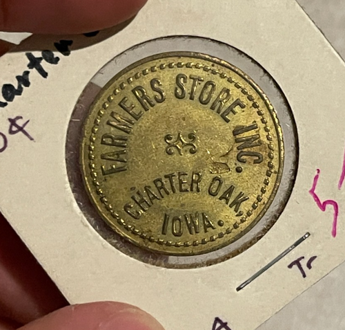 Farmers Store Inc 50 Cents Trade Token - Charter Oak Iowa IA KH L2 | eBay