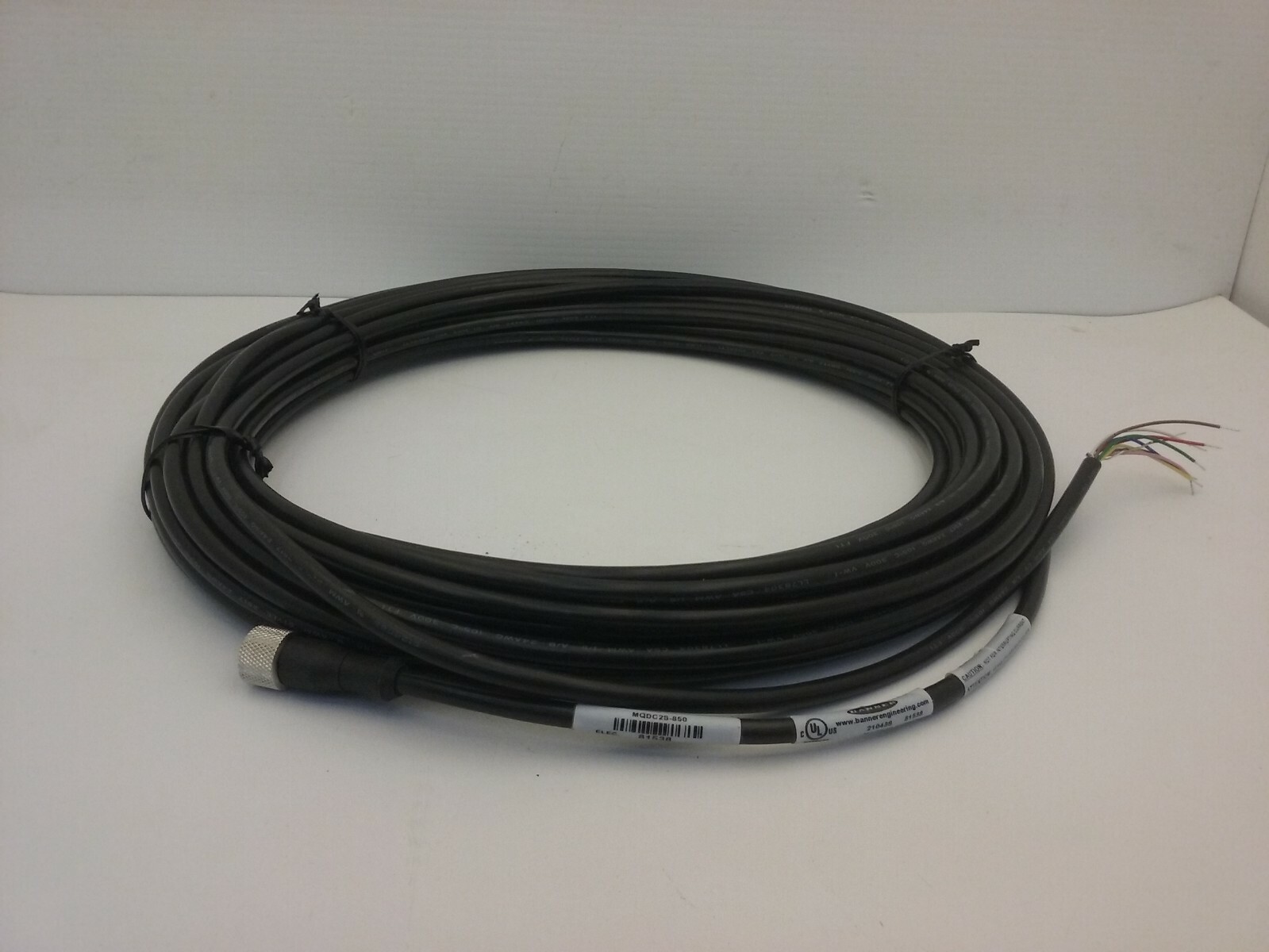 BANNER ENGINEERING E230439/MQDC2S-850 CORDSET M12 8 PIN FEMALE ...