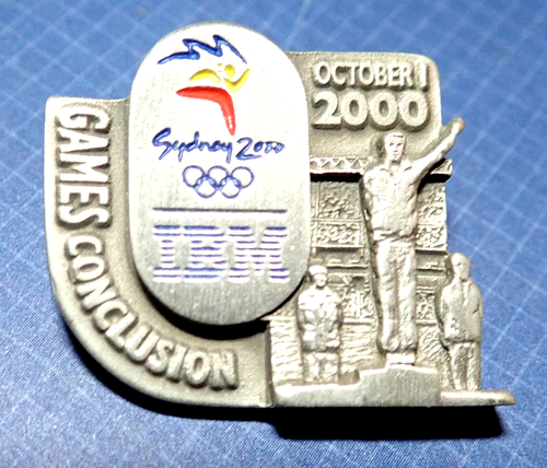 ^RARE IBM "PODIUM CLOSING CEREMONY" 2000 SYDNEY OLYMPIC PIN 2026 PEWTER ...