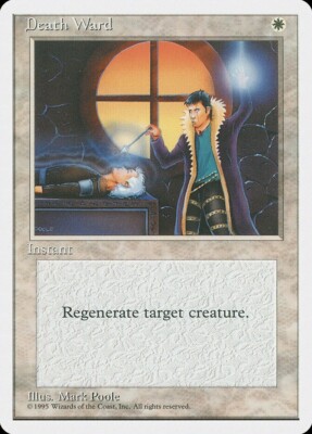 Death Ward 4th Edition Moderate Play MTG Magic DNA GAMES | eBay