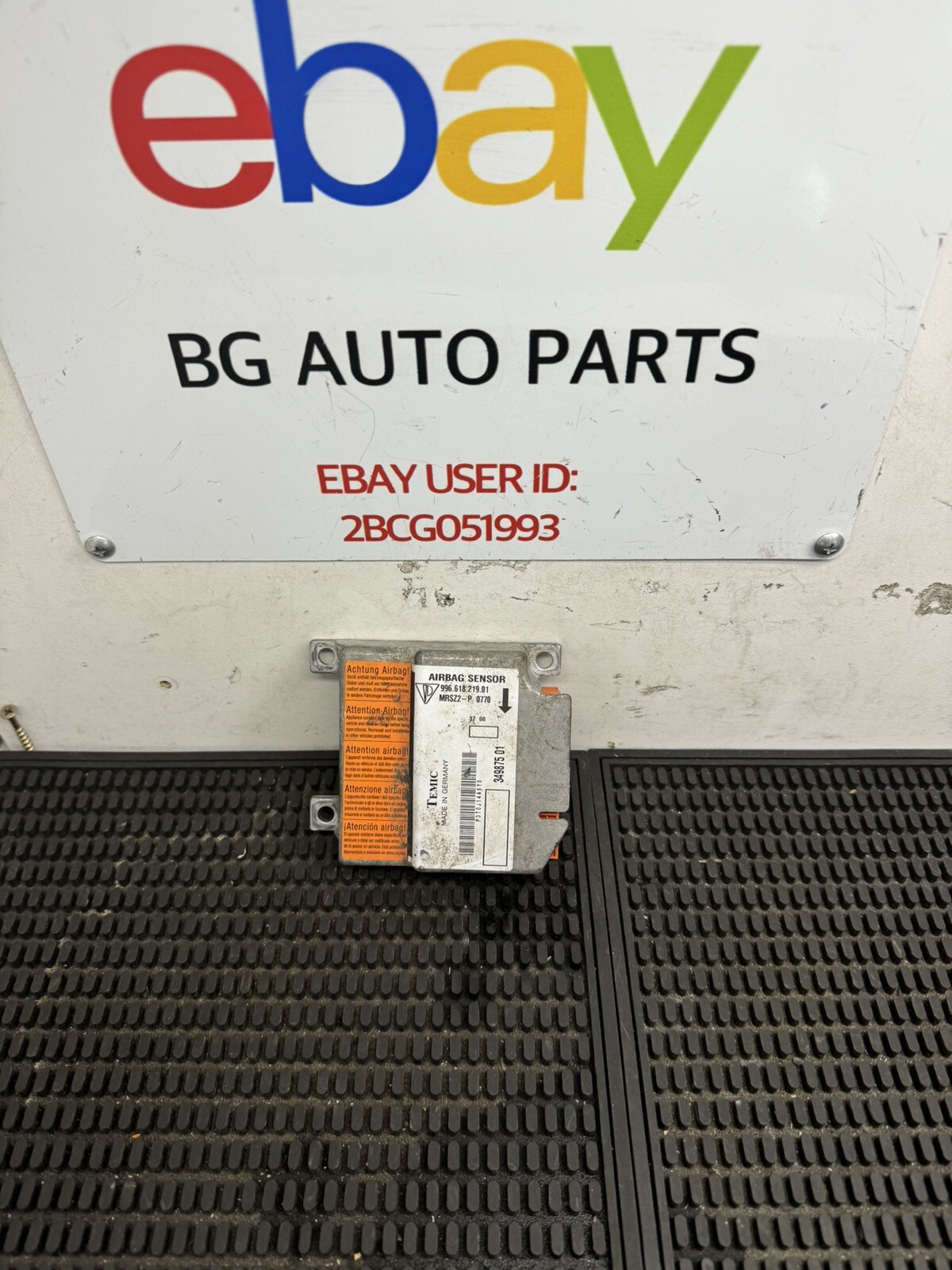 1998-2004 PORSCHE BOXSTER GENUINE RESTRAINT DIAGNOSTIC SRS COMPUTER ...