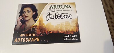 Arrow Season 4 Autograph Card JK Janet Kidder as Ruve Adams | eBay
