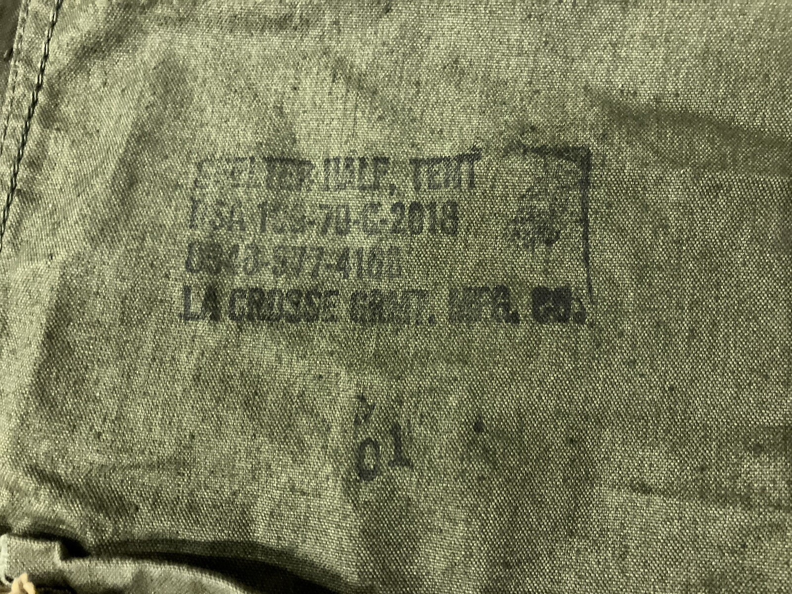 2 US Military Issue Shelter Half Halves (Makes 1 complete Tent) 1970 ...