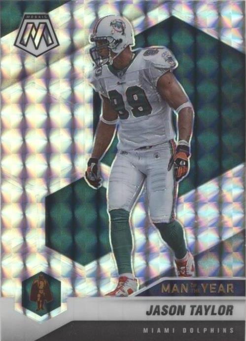 2021 Panini Mosaic - Man of the Year Jason Taylor #266 Mosaic Prizm for ...