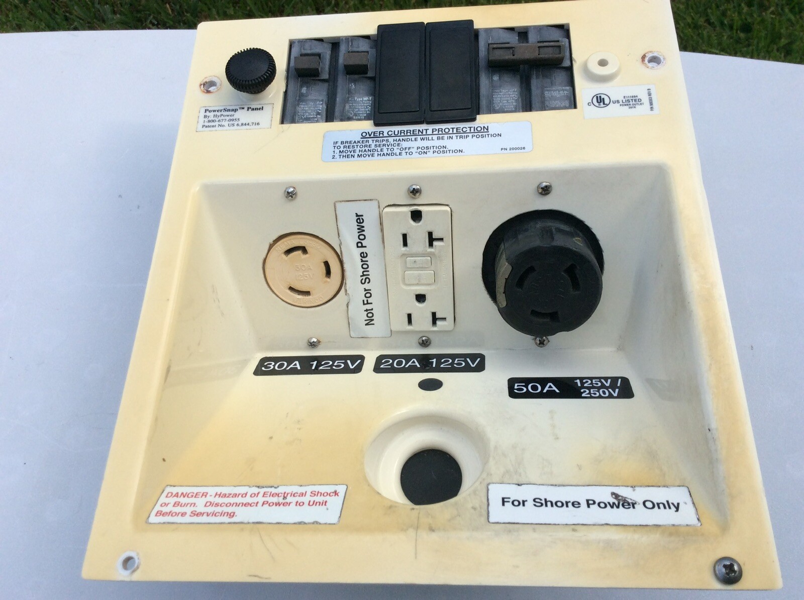 POWER SNAP Marine Power Panel / Circuit Braker Panel | eBay