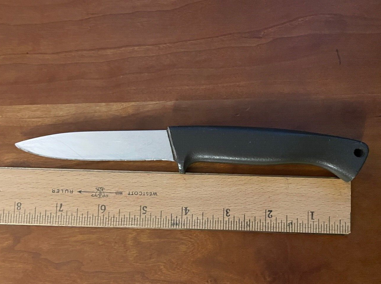 VINTAGE GERBER Carbon Steel A400 ARMORHIDE HANDLE KNIFE AND SHEATH RARE ...