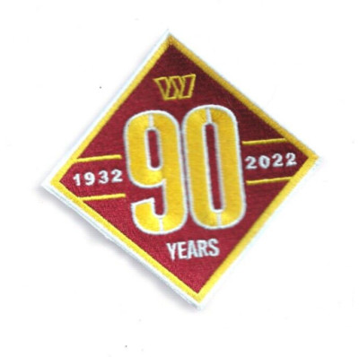 NEW 4 INCH WASHINGTON COMMANDERS 90 SEASONS IRON ON PATCH FREE SHIPPING ...