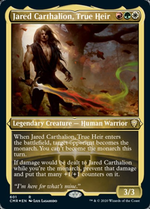 Jared Carthalion, True Heir - X1 FOIL Etched- Commander Legends-R601 ...