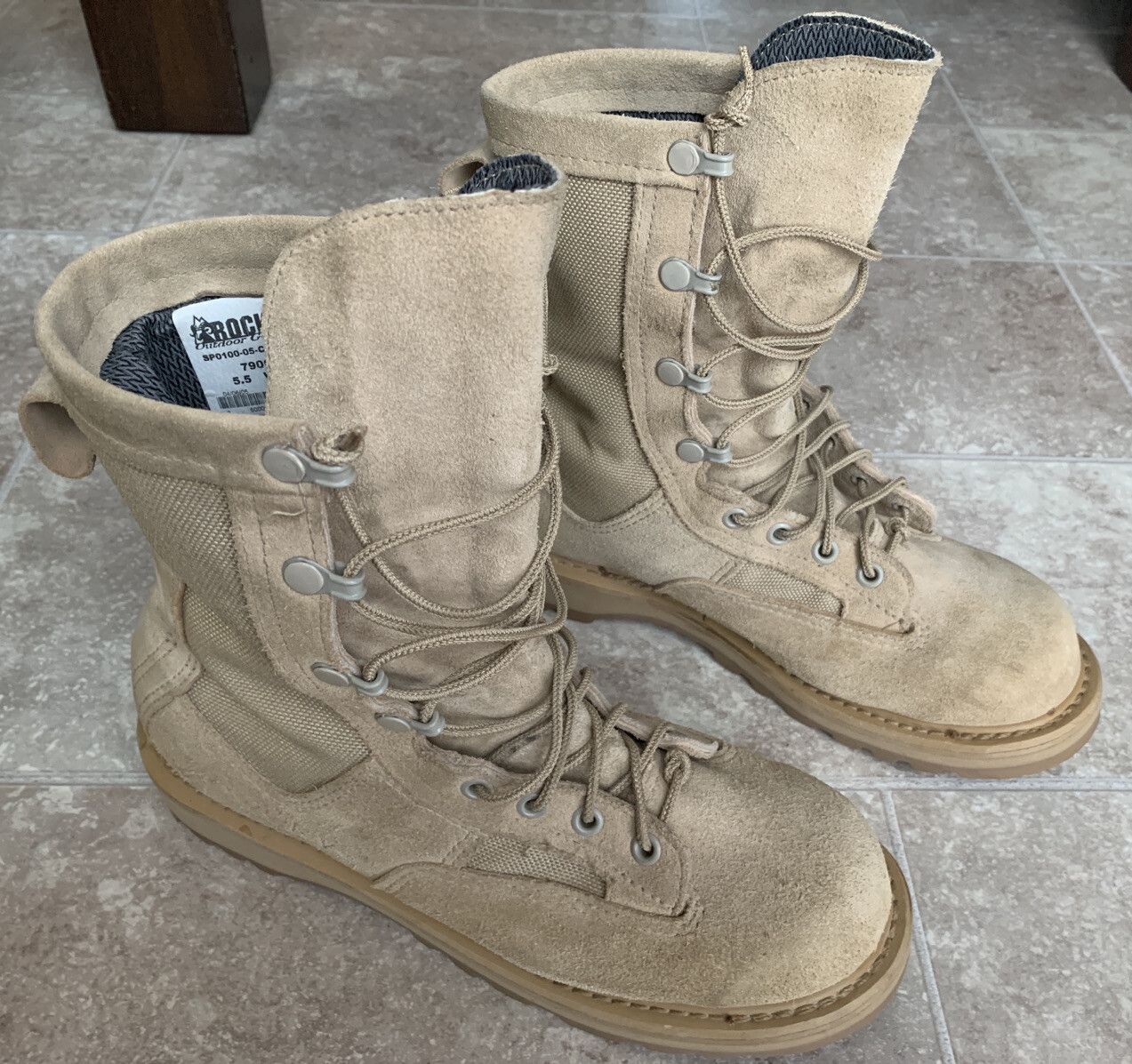 Rocky Outdoor Gear 790G Desert Tan Goretex Military Army Combat Boots ...
