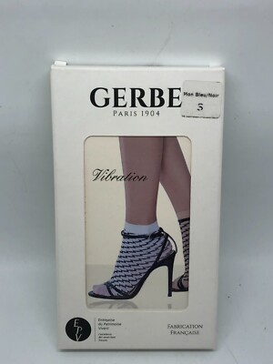 Women's Socks GERBE Vibration Size S Color Blue/Black New!!! | eBay