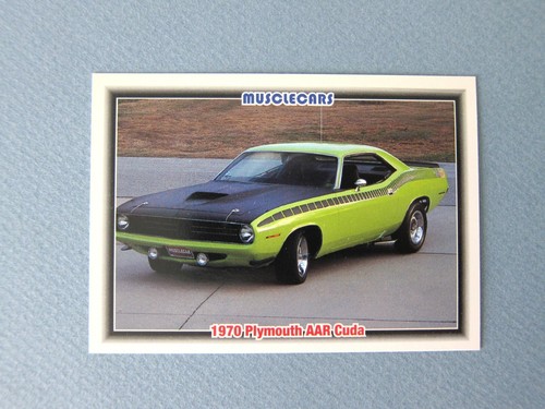Muscle Cars Trading Card - 1970 Plymouth AAR Cuda | eBay
