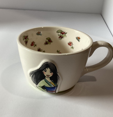 Rae Dunn Disney Mulan Strength Warrior Ceramic Tea Cup Double Sided | eBay