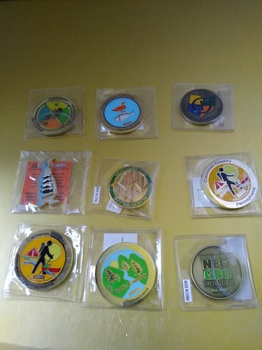 Lot Of 9 Geocoin Geocaching Coins Pennsylvania, Ohio | eBay