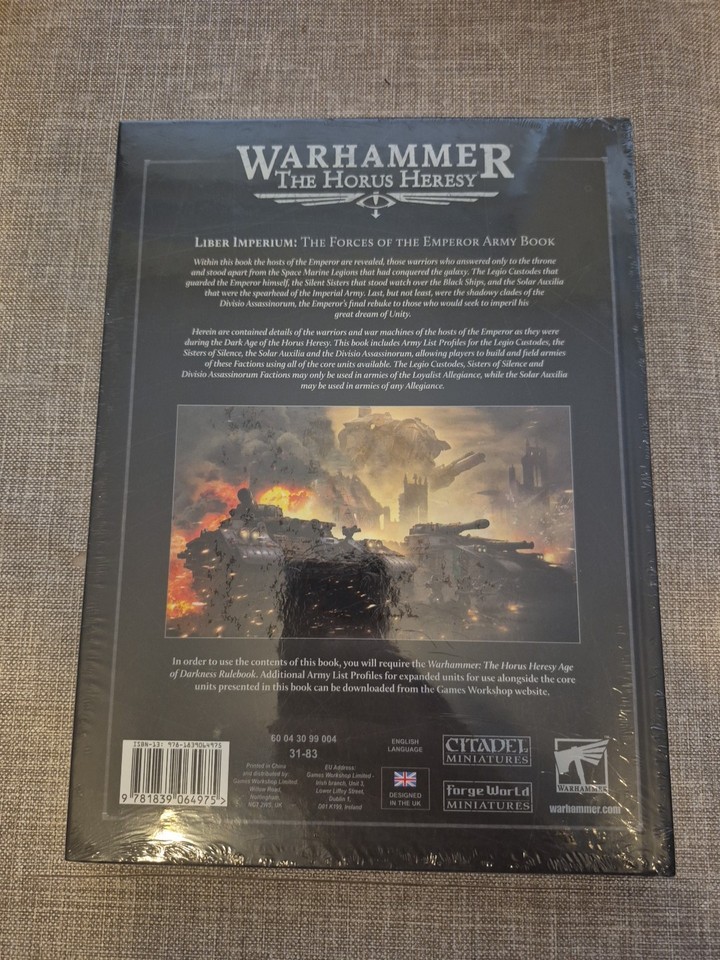Warhammer: The Horus Heresy - Liber Imperium Army Book - New, Free P&P ...