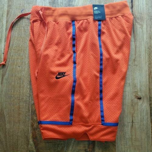 Mens Nike Sportswear Mesh Shorts Loose Fit / Below Knee Lenght Orange ...