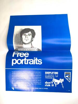 Vintage 1980s NEVADA Crime Prevention Shoplifting -- 5 Large Posters | eBay