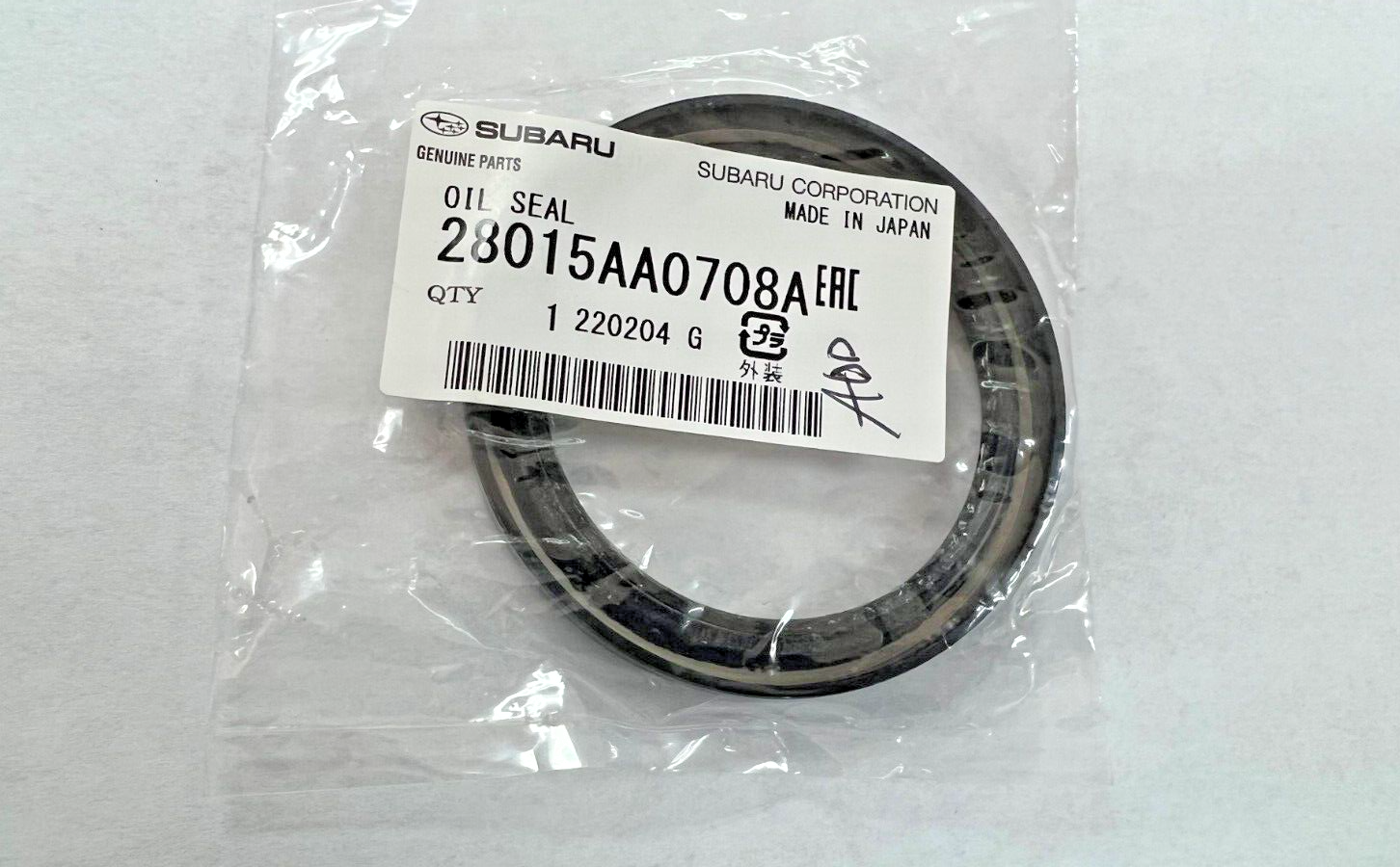 1-PC PK GENUINE SUBARU (1990-2008) MODELS SEAL, FRONT AXLE OUTER 28015 ...